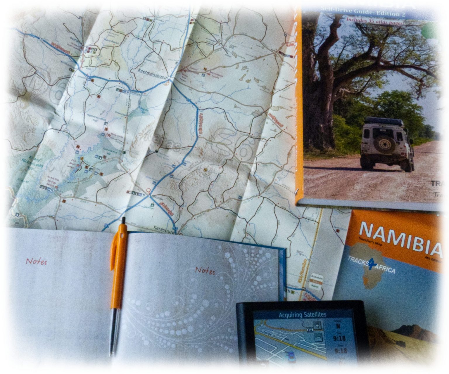 Namibia Traveller's Paper Map 5th Edition - Tracks4Africa