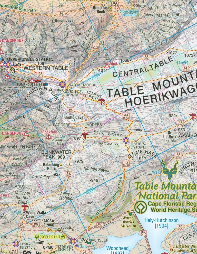 Table Mountain Hiking Digital Map: Your Ultimate Guide | Tracks4Africa
