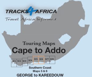 Cape to Addo Map Series Bundle - Eight Maps on Four Sheets | Tracks4Africa