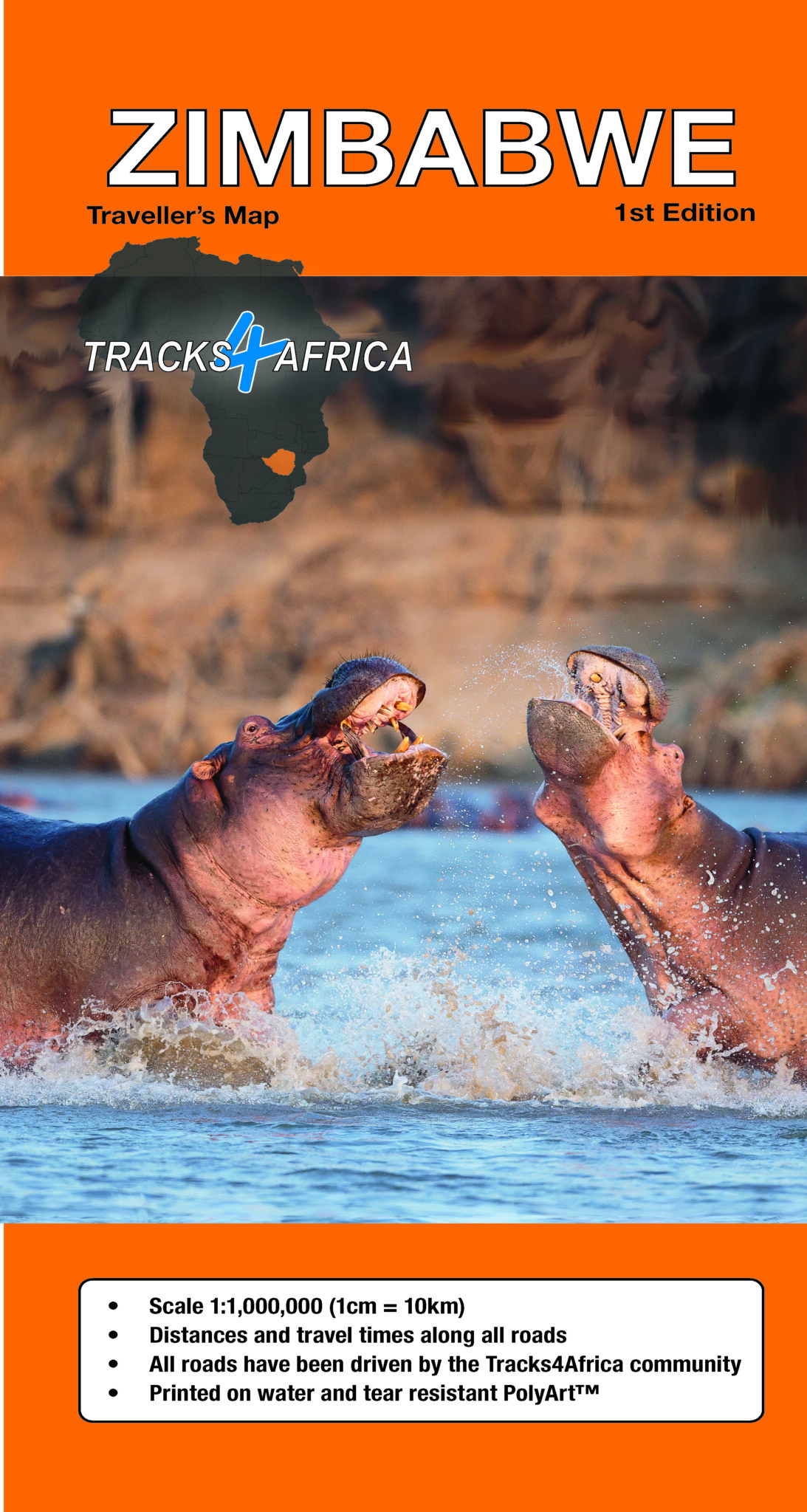Zimbabwe Traveller’s Paper Map 1st Edition: Plan Your Trip | Tracks4Africa